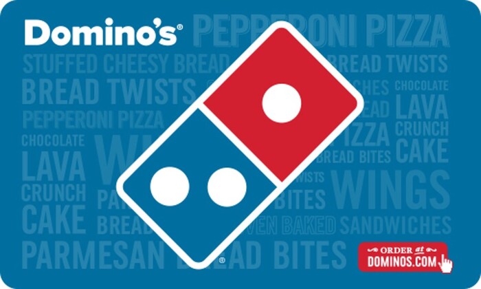 Domino's menu card store